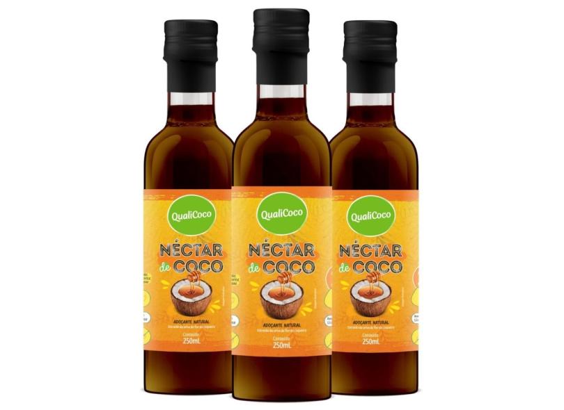 Kit 3 Néctar de Coco Adoçante Natural 250ml - QualiCoco com o Melhor ...