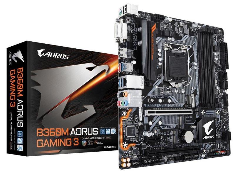 Placa mãe Gigabyte B360M AORUS GAMING 3 LGA 1151 Chipset Intel B360 ...