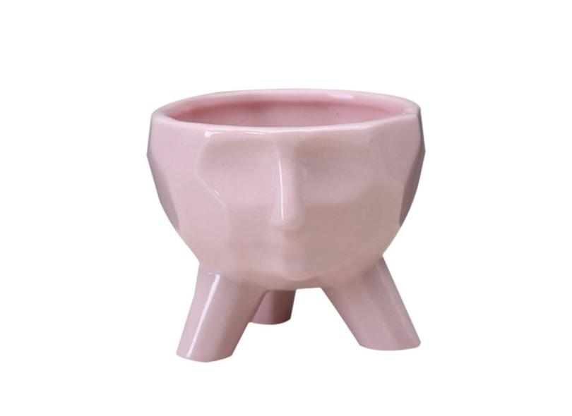 Vaso de Cerâmica Hemoton Suculenta, Vaso Humano, Vaso de Flor, Arranjo ...