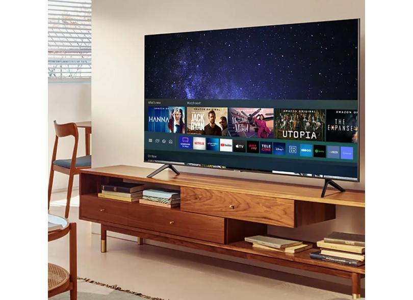 Smart TV LED 58" Samsung Crystal 4K HDR UN58AU7700GXZD com o Melhor ...