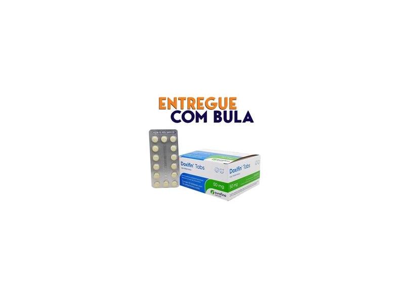 Doxifin Tabs 50mg - 2 Blísteres C/ 14 Comprimidos - Antibiótico P/ Cães ...