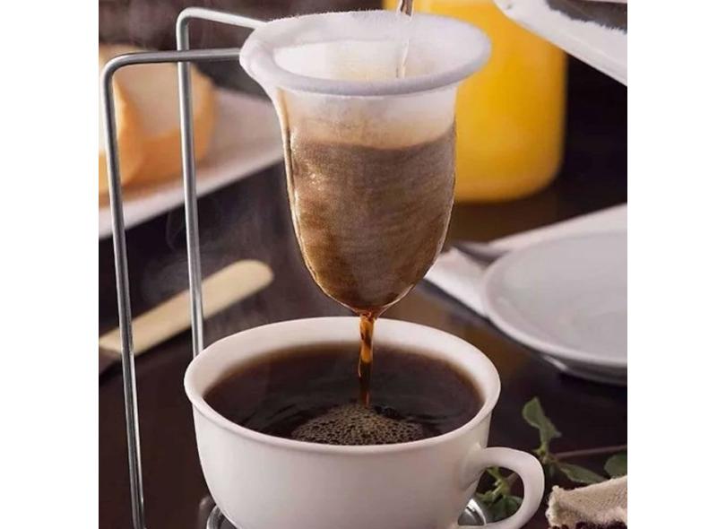 Mini Coador De Café Chá Suporte Filtro Pano Algodão Lavável com o ...