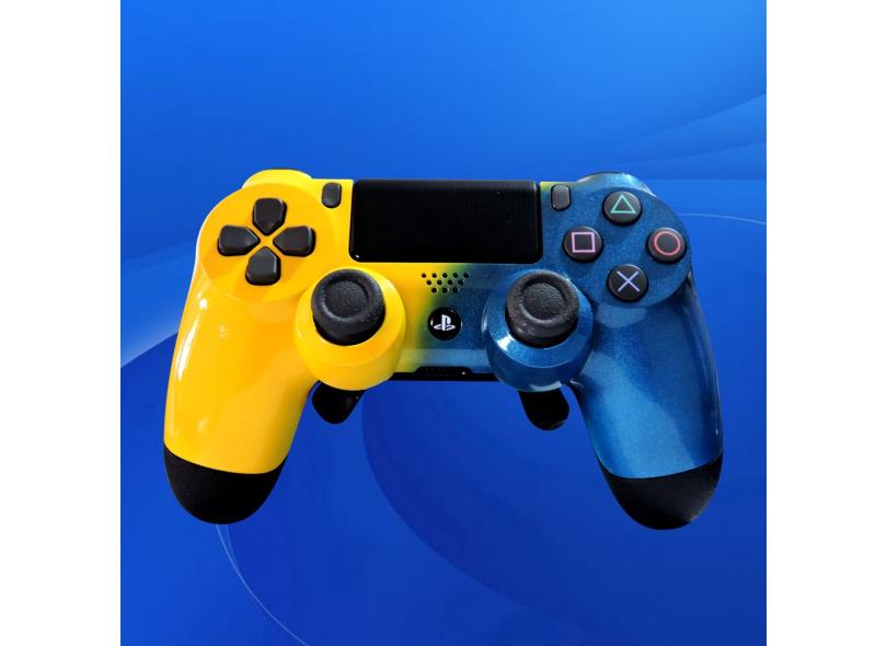 Controle Dualshock 4 Competitivo Blue Yellow em Promoção é no Buscapé