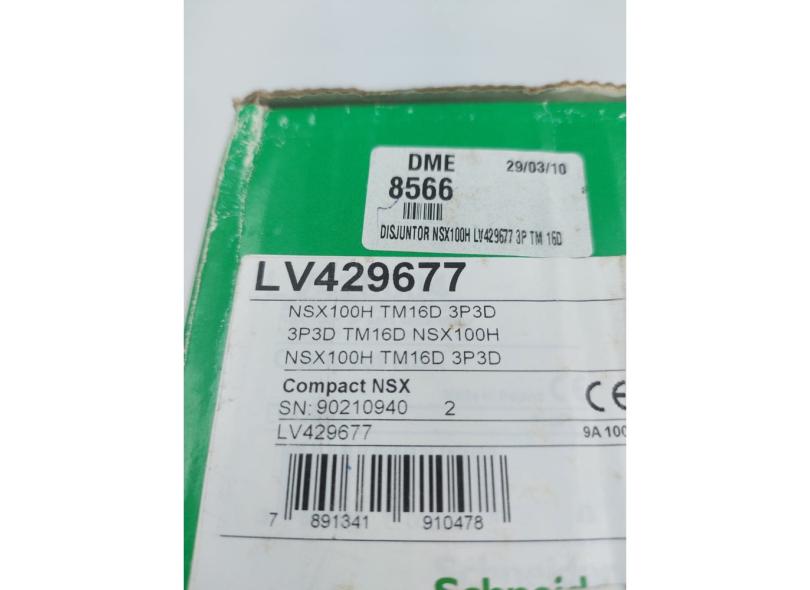 Disjuntor Schneider NSX100H TM16D 3P3D com o Melhor Preço é no Zoom