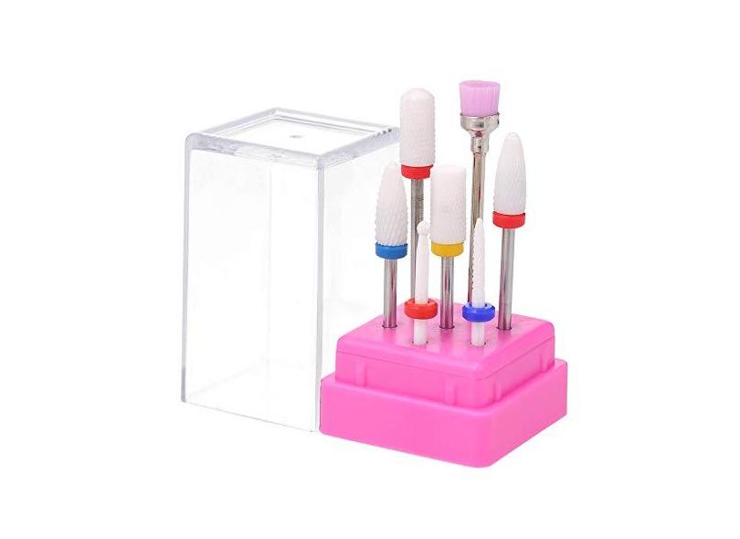 Staright 7pcs Conjunto de brocas de unhas de cerâmica Conjunto de ...