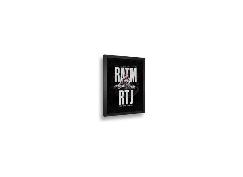 Quadro Decorativo emoldurado Poster Ratm X Rtj Rage Against The Machine ...