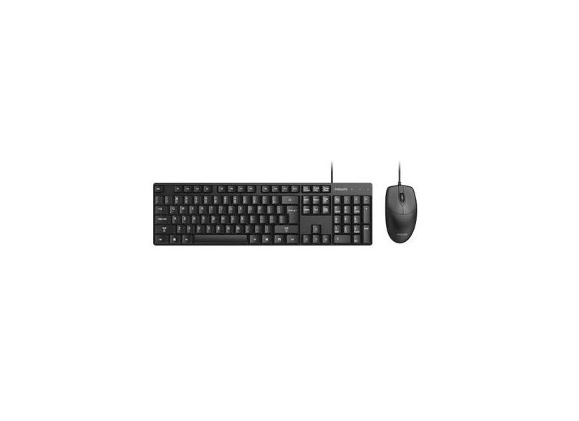 Teclado E Mouse Com Fio Usb Philips C254 Abnt com o Melhor Preço é no Zoom