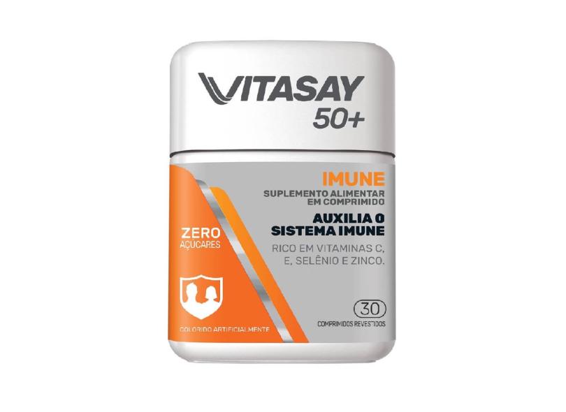 Suplemento Alimentar Vitasay 50+ Imune com 30 comprimidos 30 ...