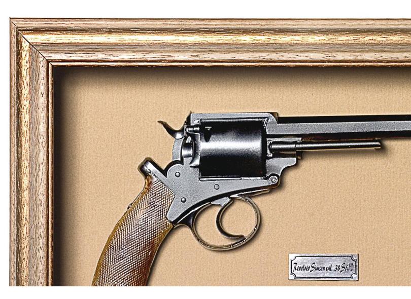 Quadro Réplica Arma Adams revolver - Clássico com o Melhor Preço é no Zoom