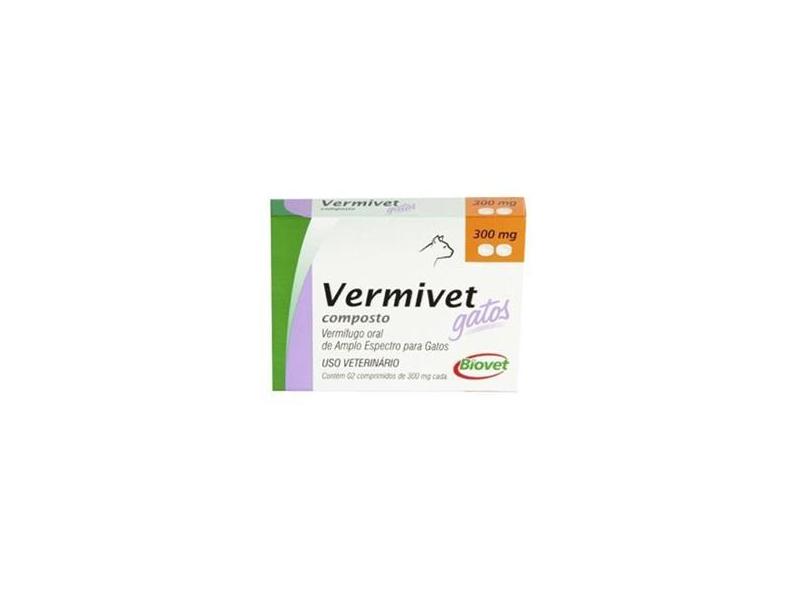 Vermivet Gatos 2 comprimidos - Biovet com o Melhor Preço é no Zoom