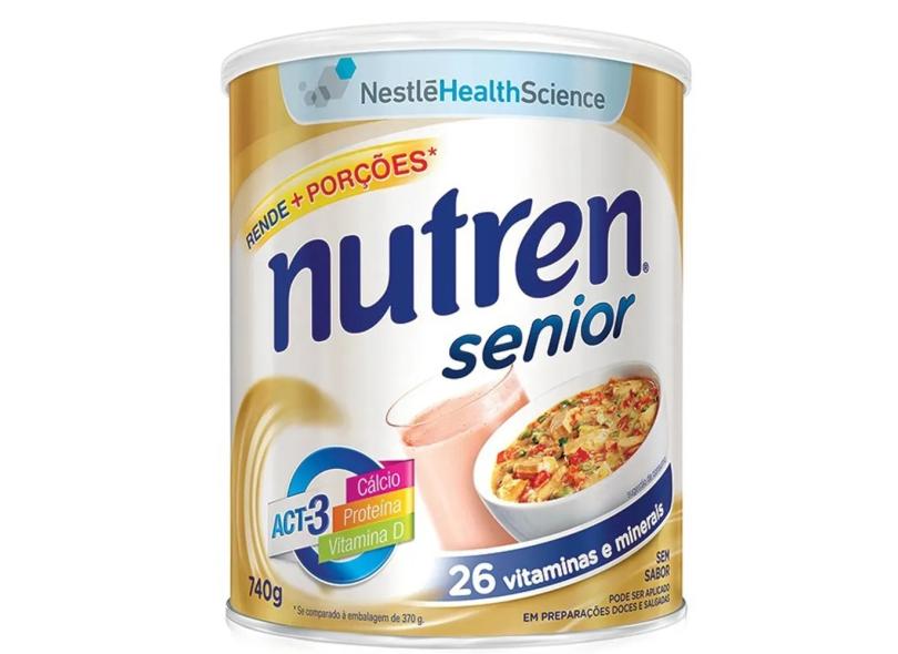Nutren Sênior Pó 740gr Sem Sabor - Nutren Senior Contém Cálcio ...