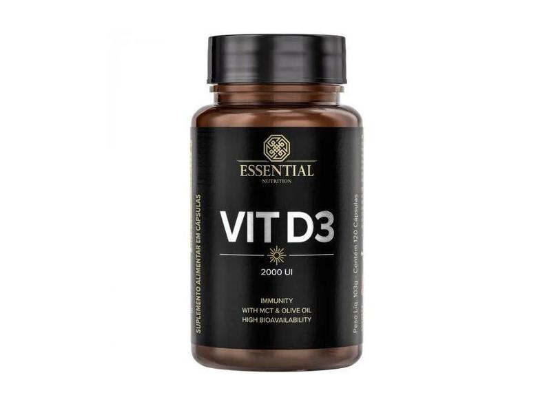 Vit D3 2000Ui Vitamina D (120 Capsulas) - Essential Nutrition com o ...