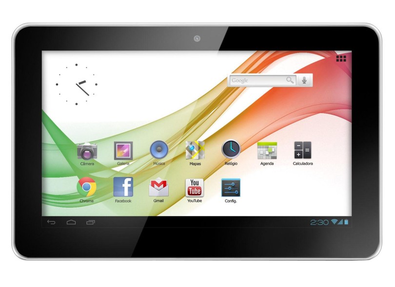 Tablet Multilaser M10 4GB LCD 10,1" Android 4.1 (Jelly Bean) 2 MP NB053 ...