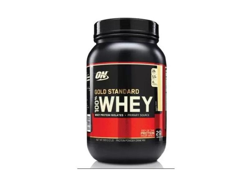 On Whey Gold Standard Morango Optimum Nutrition 907G com o Melhor Preço ...