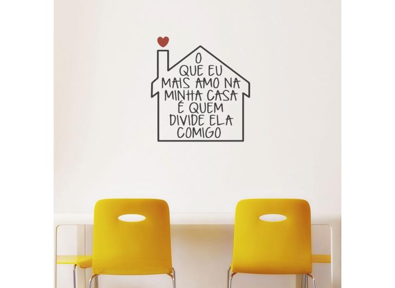 Adesivo de Parede O que mais amo na minha Casa em Promoção é no Buscapé
