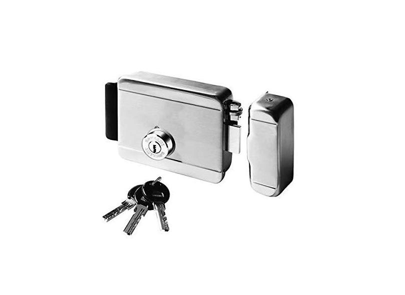 Fechadura Inox 12v Universal Chave Multiponto - Soprano - Inox com o ...