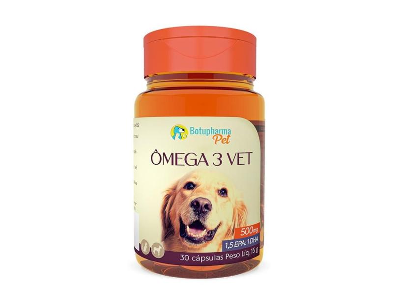 Ômega 3 Vet 500mg Botupharma Pet - 30 Cápsulas em Promoção é no Buscapé
