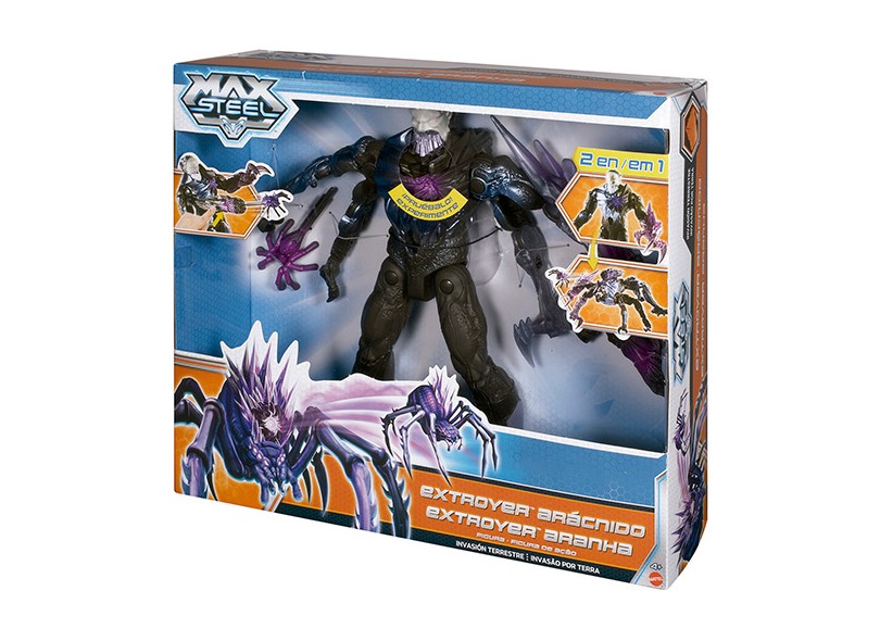 Boneco Extroyer Aranha Max Steel BHF77 - Mattel com o Melhor Preço é no ...