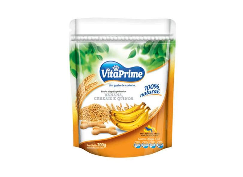Biscoito Integral VitaPrime Super Premium Super Mini Maça, Mamão e ...