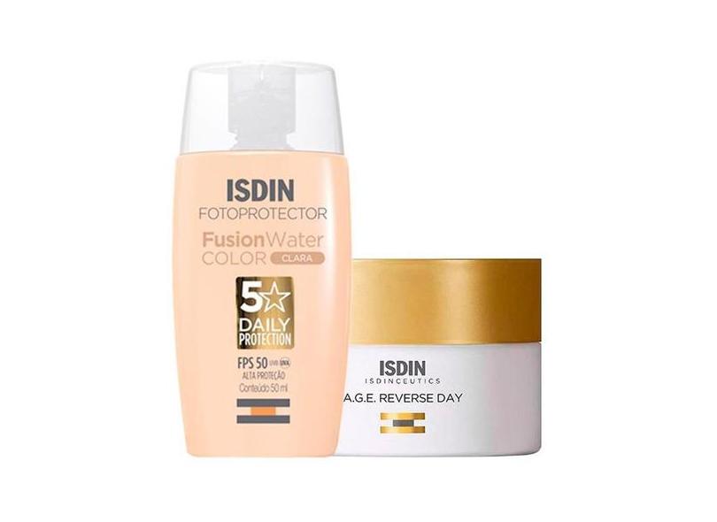 Kit Isdin Facial- Prot Solar Com Cor Fps 50 Clara E Creme Kits com o ...