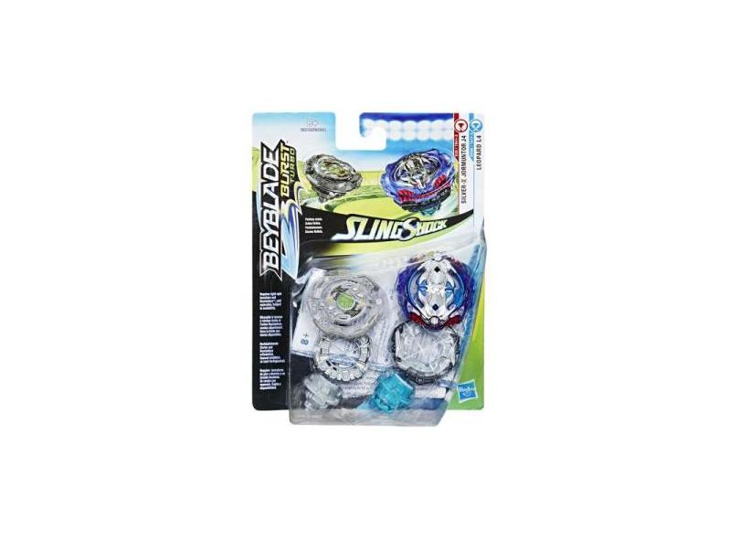 Pião Beyblade - Slingshock - Leopard L4 e Jormuntor J4 - Hasbro com o ...