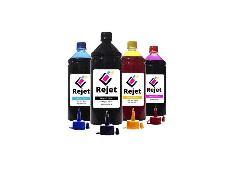 Kit 4 tintas l575 para epson bulk ink cmyk 1 litro corante - Rejet com ...