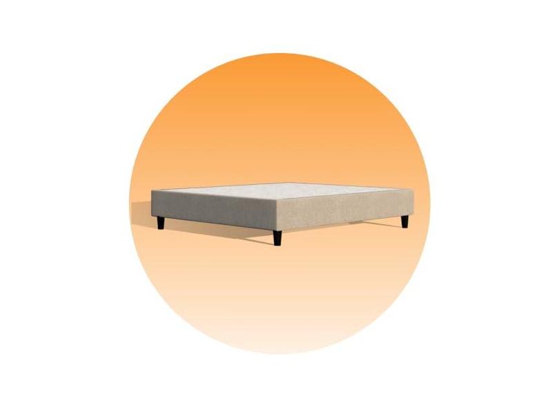 Cama Box Emma Original Bege - Base para colchão Queen (158X198cm) com o ...