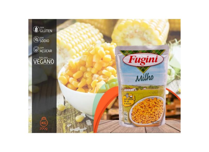 Milho em Conserva Sem Glúten Fugini Sachê 200g com o Melhor Preço é no Zoom