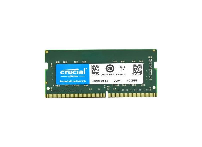 Memória Ram 8GB DDR4 3200MHZ p/ Notebook Crucial - CB8GS3200 em ...
