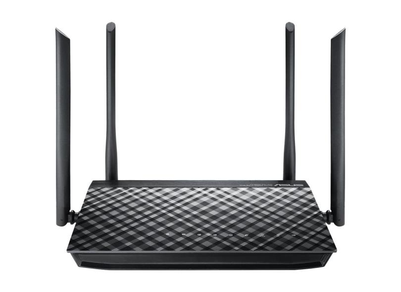Roteador ASUS Wireless-AC1200 Dual-Band Wi-Fi Router RTAC1200 com o ...