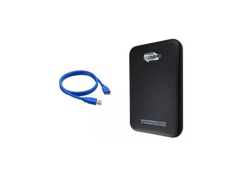 Case Sata Para 2.5 Bolso Hd Notebook Usb 3.0 Micro-b Externa com o ...