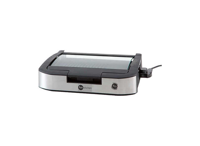 Grill Fun Kitchen Duo Inox Antiaderente com o Melhor Preço é no Zoom