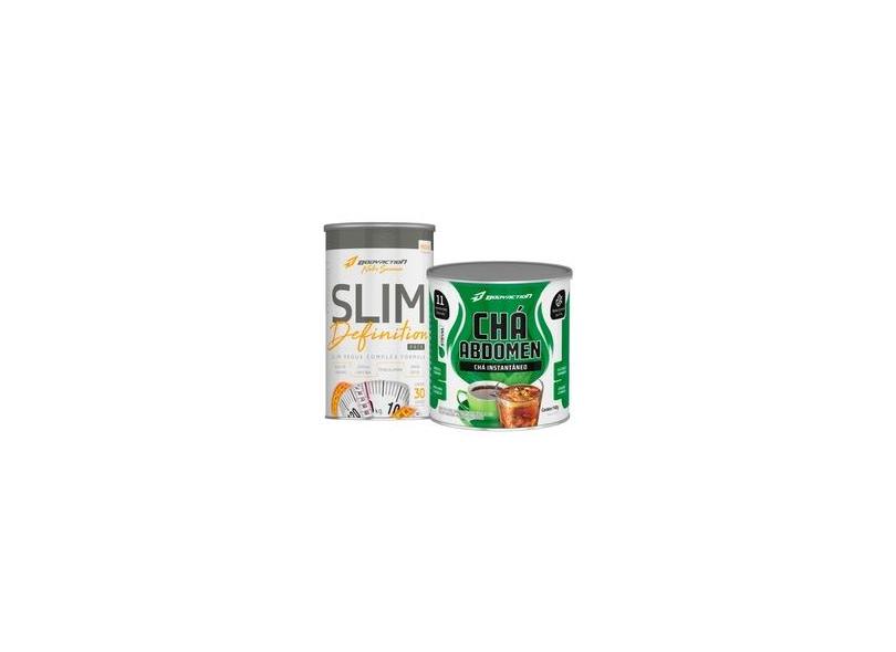 Slim Definition 30 sachês + Chá Abdomen Diurético 140g Bodyaction com o ...