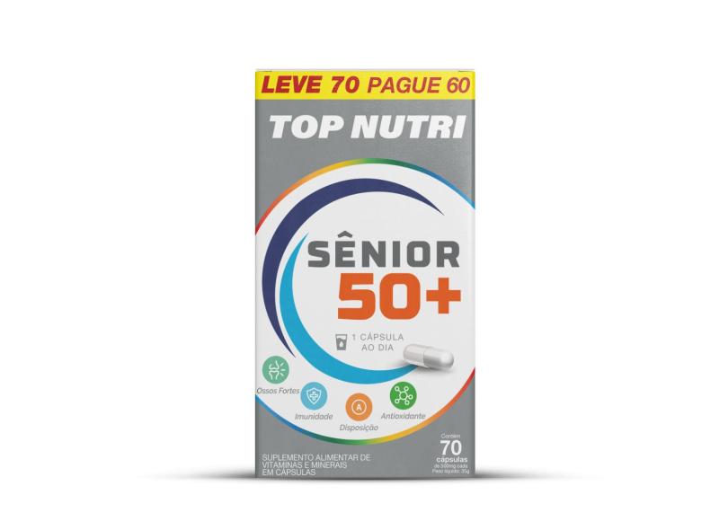 SENIOR 50+ 70 CáPSULAS - TOP NUTRI 60 Caps SEM Sabor MINOXIDIL (INATIVO ...