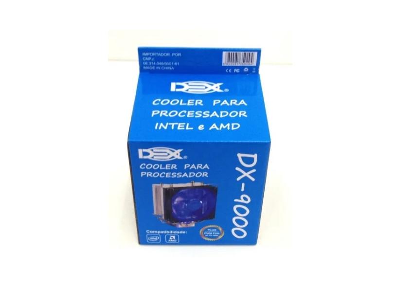 Cooler Gamer Universal Fan Simples p/ Processador Intel e Amd - Dx-9000 ...