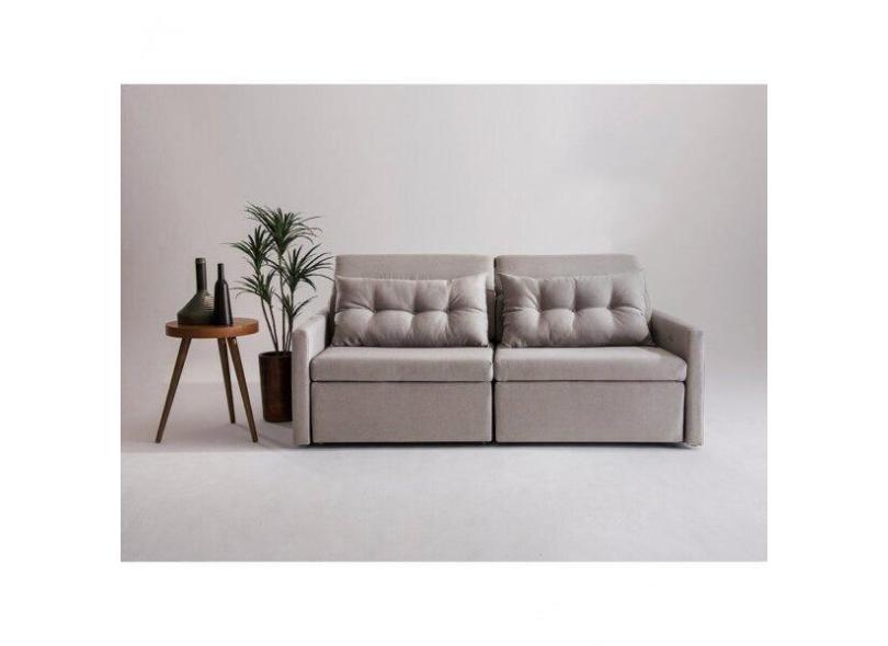 Sof 3 Lugares Retr til E Reclin vel 216cm Em Linho Dimas Sof com o ...