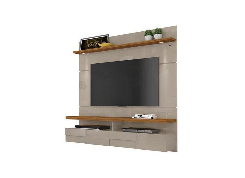 Painel Bancada Para TV 60 Polegadas Lana 16 Fendi Naturale Madetec com ...