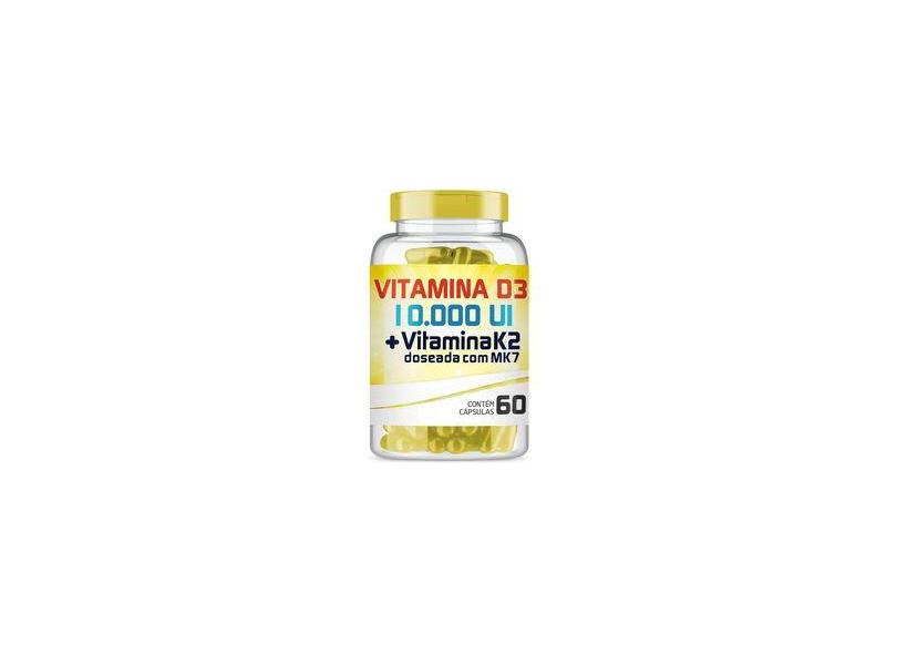 Vitamina D3 10.000ui + Vitamina K2 (mk-7) 200mcg com 60 Cápsulas em ... Vitamina D3 10.000ui + Vitamina K2 (mk-7) 200mcg com 60 Cápsulas em ...