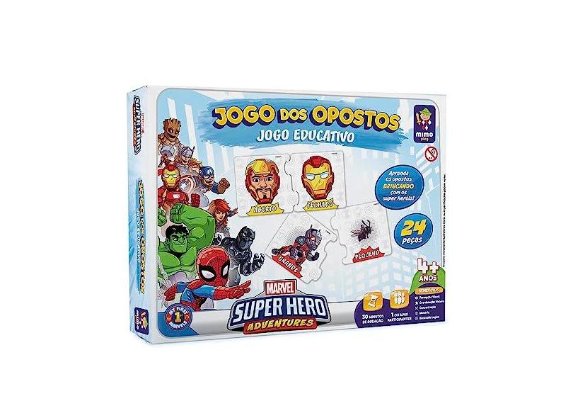 Jogo Educativo, Mimo, Marvel, Jogo dos Opostos, Multicor com o Melhor ...