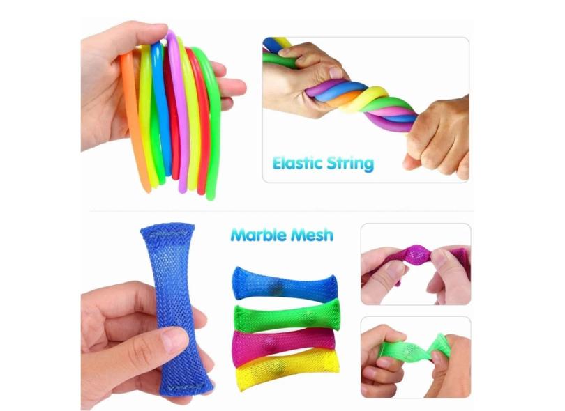 Brinquedos fid, Pop It Fidget Toy Push Pop Bubble Fidget Sensory com o ...