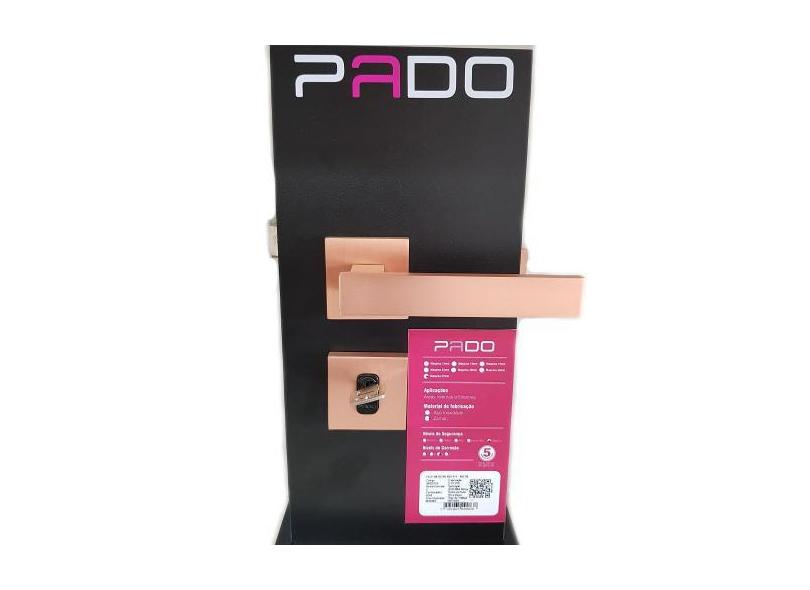 Fechadura Pado Retro 411-90 Externa Quadrada Rose com o Melhor Preço é ...