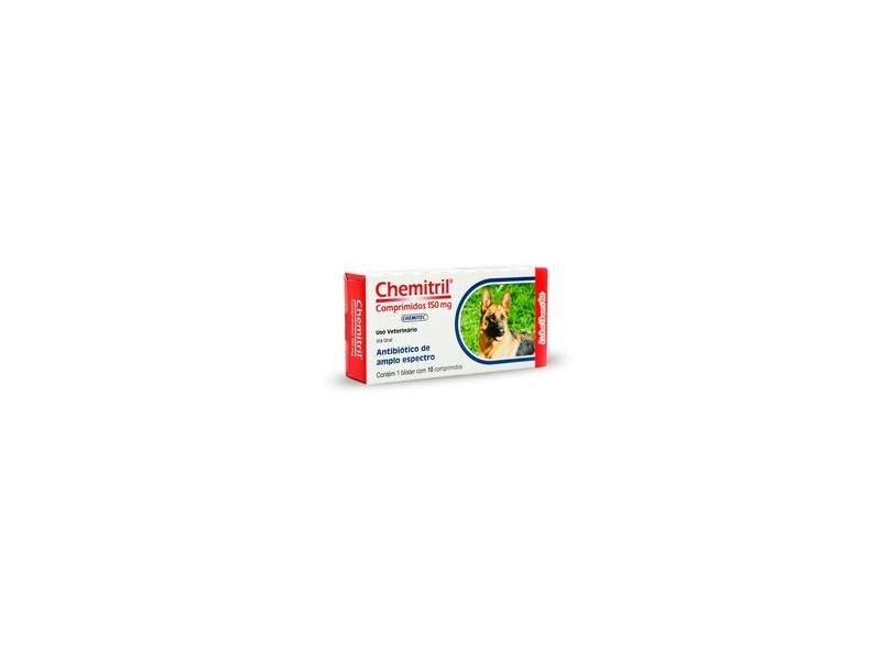 Chemitril 150 mg Antibiótico para cães 10 comprimidos com o Melhor ...