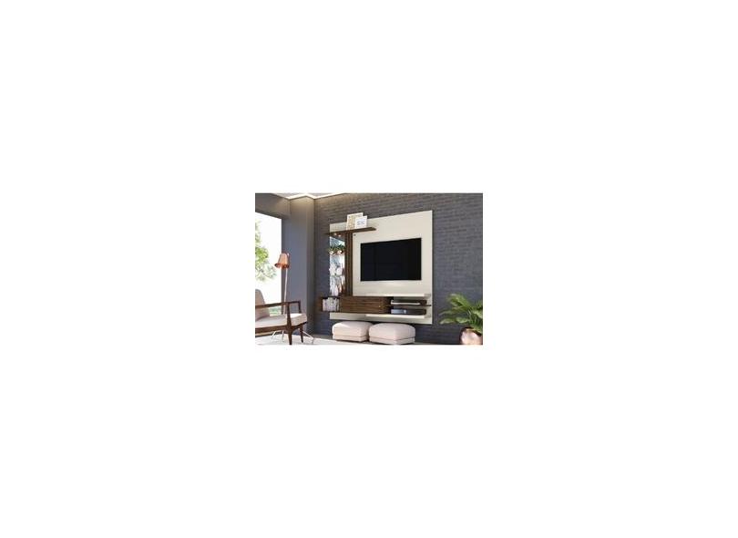 Bancada Painel Suspenso para TV de 55 pol. Frizz Supreme Off White com ...