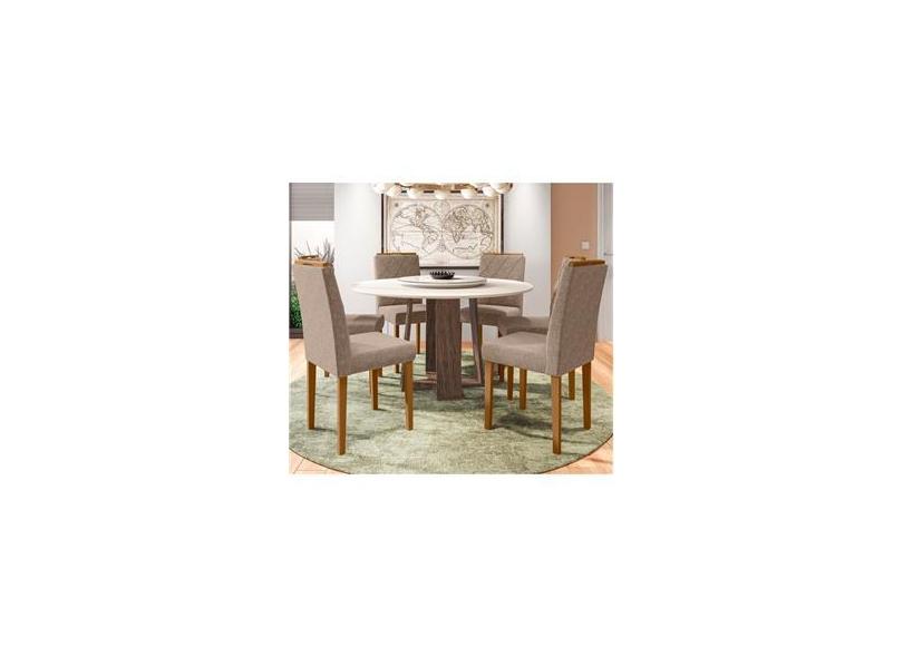 Conjunto Mesa de Jantar Isabela 1,35m Tampo de Madeira com Vidro Colado ... Conjunto Mesa de Jantar Isabela 1,35m Tampo de Madeira com Vidro Colado ...