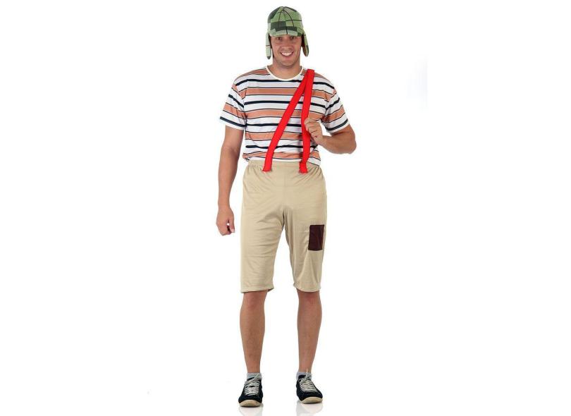 Fantasia Chaves Adulto Roupa Oficial Turma Chaves C/ Chapéu com o ...