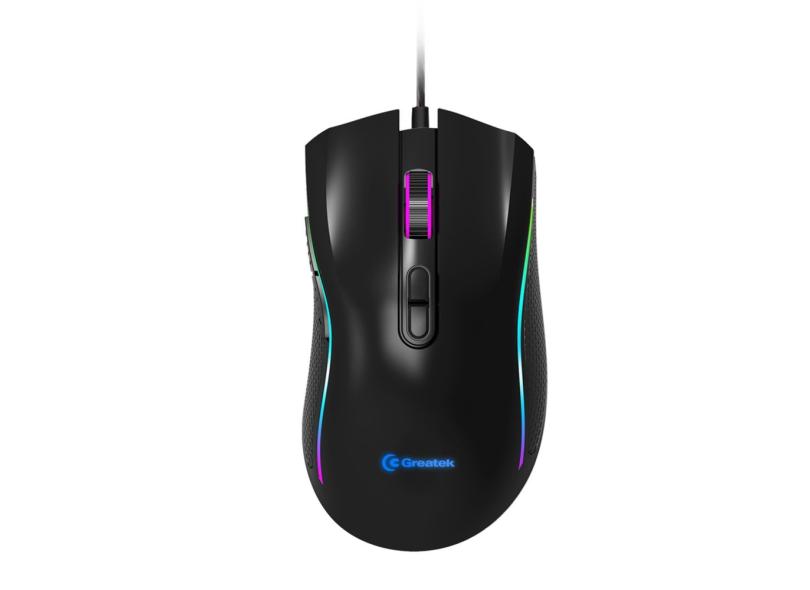 Mouse Rgb Gamer Greatek Ares 6400 Dpi 7 Botões com o Melhor Preço é no Zoom