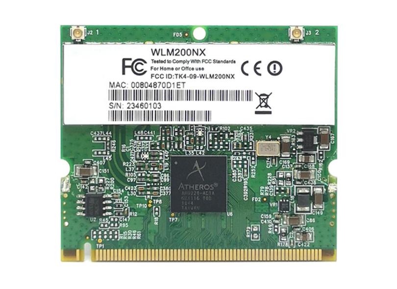 Placa de rede sem fio atheros ar9220 compex wlm200nx 802.11a/b/g/n banda dupla 2.4/5ghz 300mbps ...