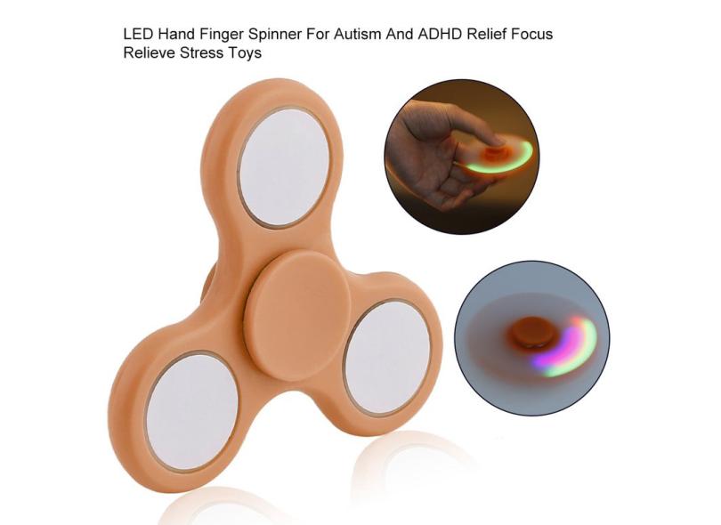 Dedo LED Mão Spinner para o autismo e tdah Relief Foco Brinquedos ...