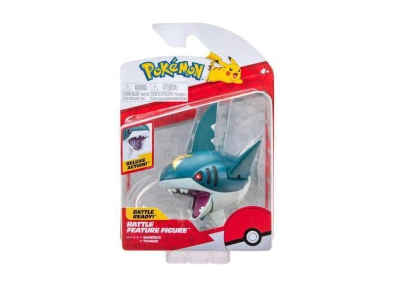 Boneco Pokémon Sharpedo - Figura Deluxe Battle Figure Sunny em Promoção ...