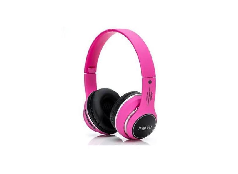 Fone De Ouvido Inova Bluetooth 5.0 Com Led Dobrável Rosa com o Melhor ...
